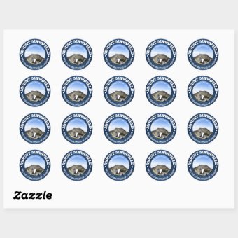 Mt Mansfield Classic Round Sticker | Zazzle