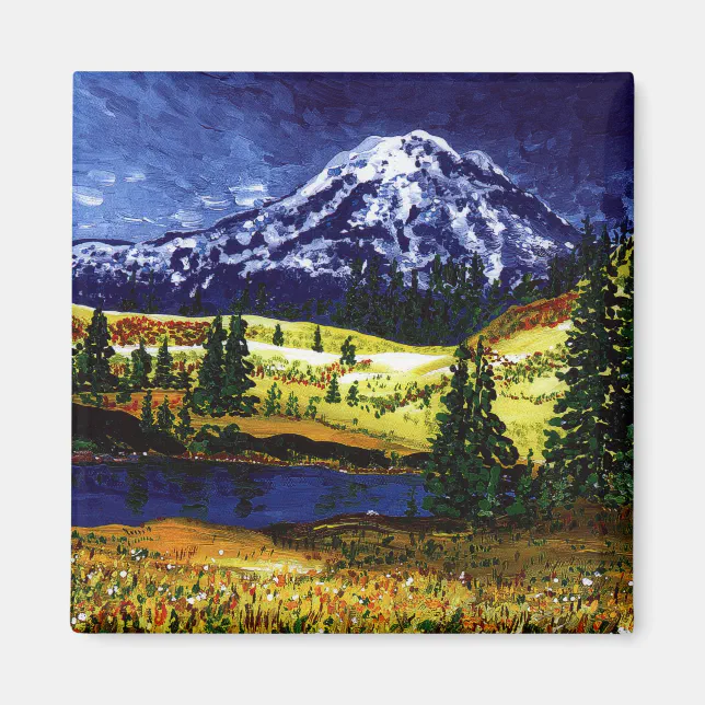 Mt Rainier Magnet | Zazzle