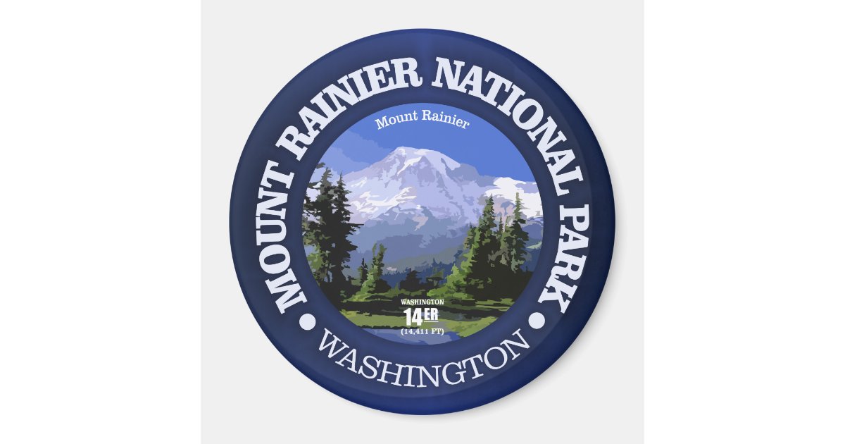Mt Rainier NP Magnet | Zazzle