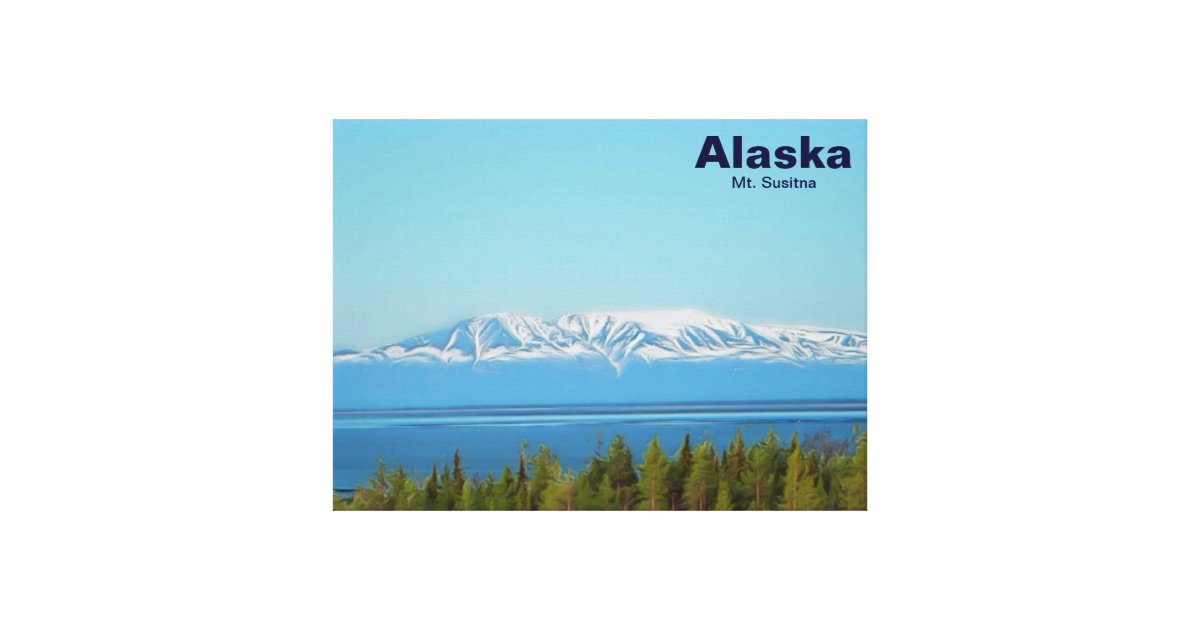 Mt. Susitna (Alaska) Canvas Print | Zazzle
