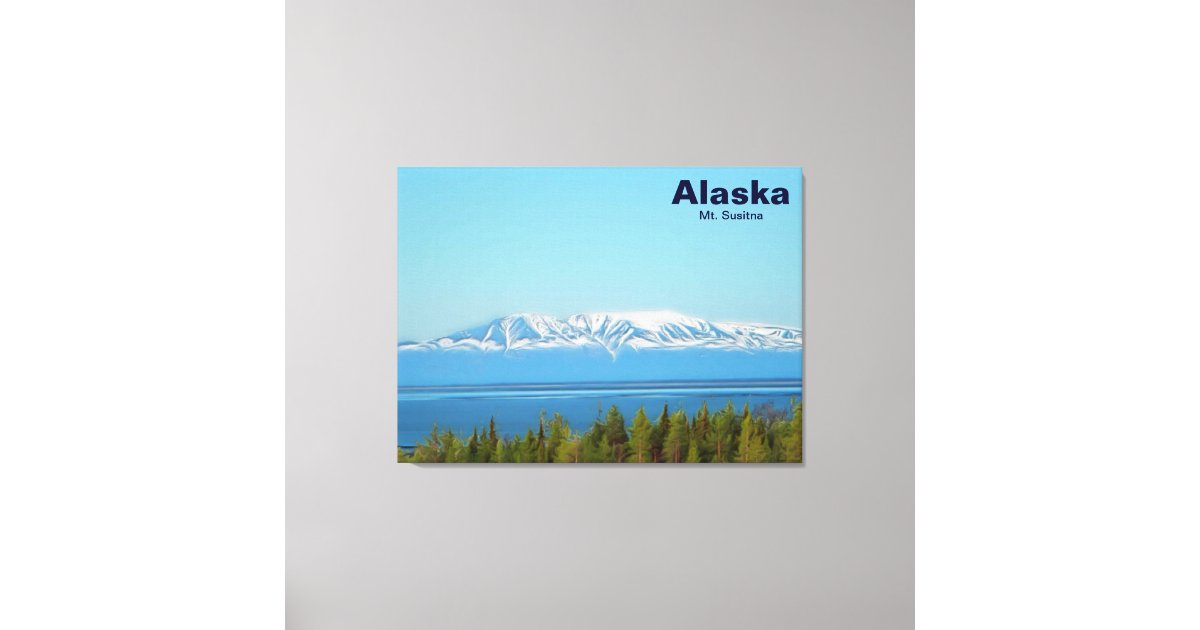 Mt. Susitna (Alaska) Canvas Print | Zazzle