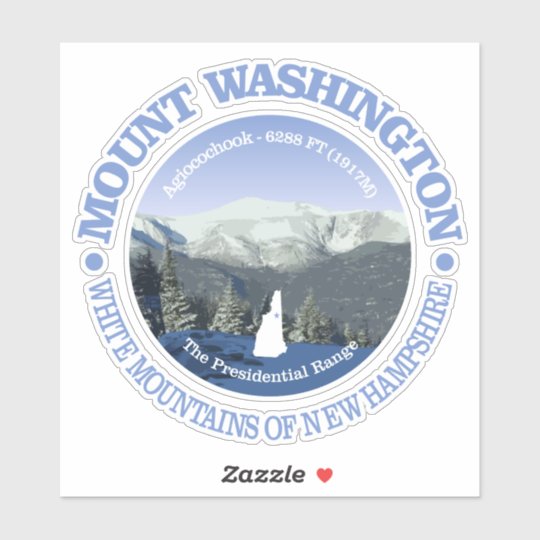 Mt Washington Sticker | Zazzle.com
