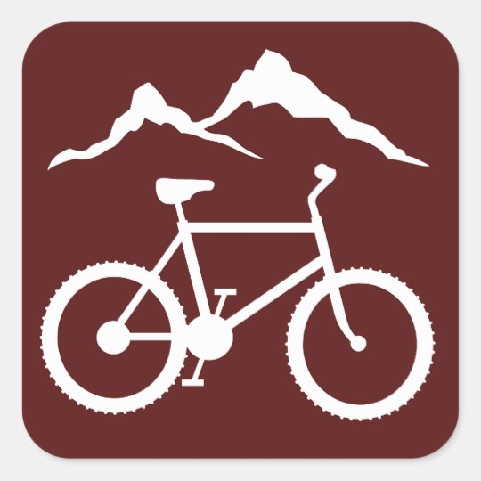 MTB Trail Marker Stickers | Zazzle.com