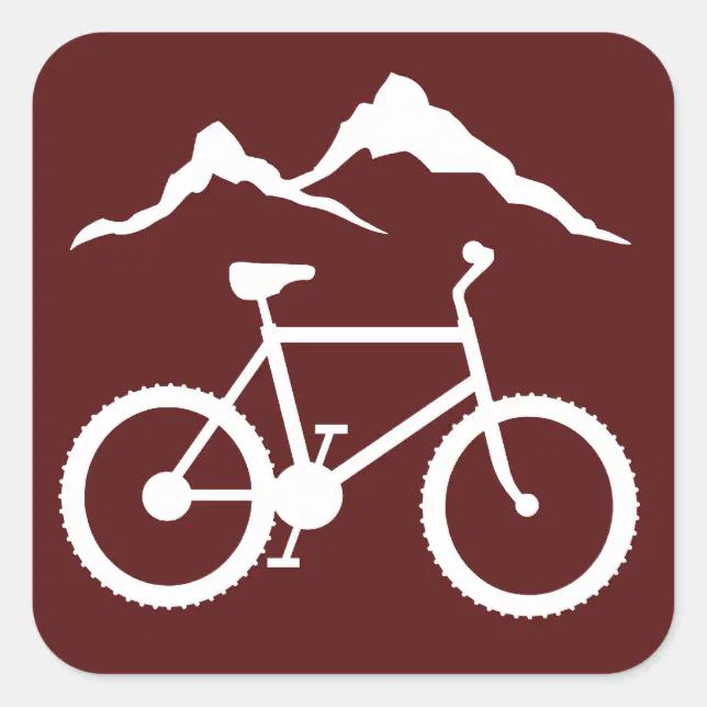 MTB Trail Marker Stickers | Zazzle