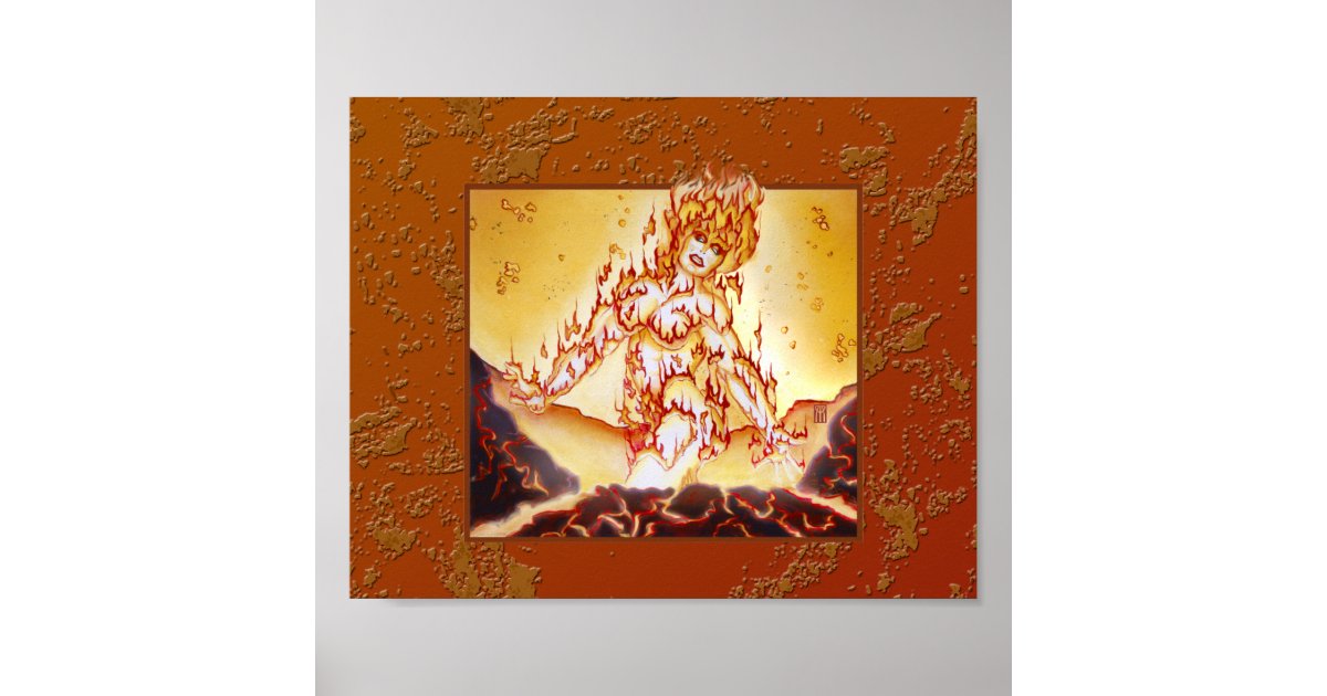 MtG Fire Elemental print | Zazzle