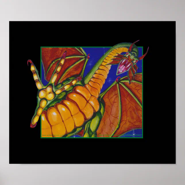 MtG Shivan Dragon Poster | Zazzle