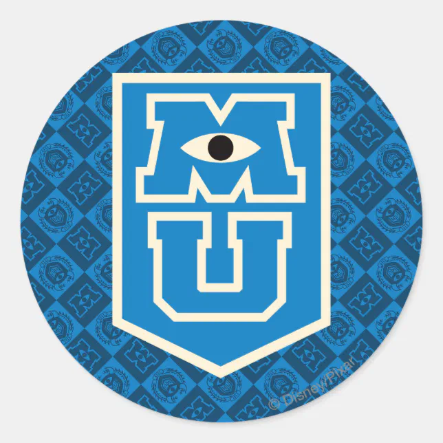 MU Flag Logo Classic Round Sticker | Zazzle