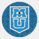 MU Flag Logo Classic Round Sticker | Zazzle