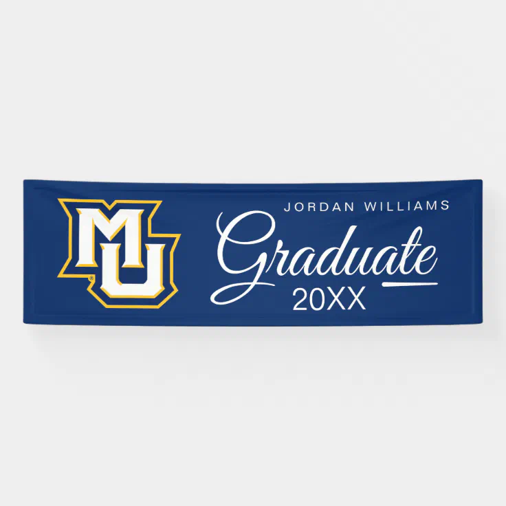 MU Logo | Graduation Banner | Zazzle