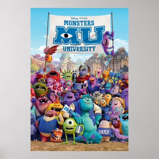 MU Monsters University | Movie Poster | Zazzle.com