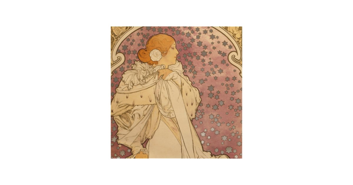 Mucha Art Nouveau Woman Beauty | Zazzle