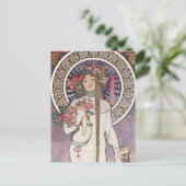 Mucha Goddess Postcard | Zazzle