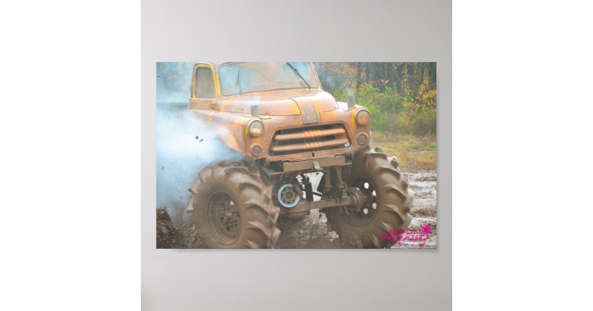 Mud Bogging Truck Poster | Zazzle