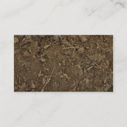 Mud Dirt Fill Business Card Template | Zazzle