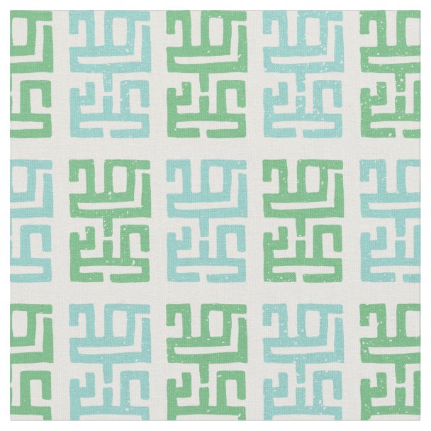 Mud Print Inspired Pattern | Black/White Fabric | Zazzle