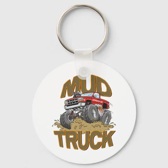 Mud Truck Chevy Keychain | Zazzle