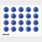 Mudflap Guy Classic Round Sticker | Zazzle