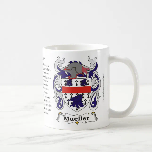 Mueller Family Coat of Arms Mug | Zazzle