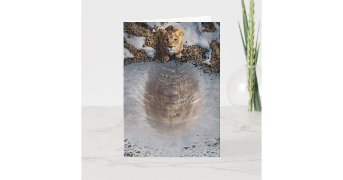 Mufasa Reflection Card | Zazzle
