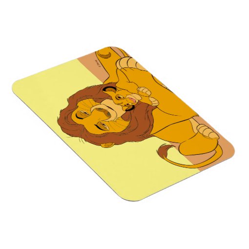 Mufasa & Simba Resting Magnet | Zazzle