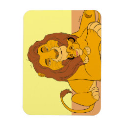 Mufasa & Simba Resting Magnet | Zazzle
