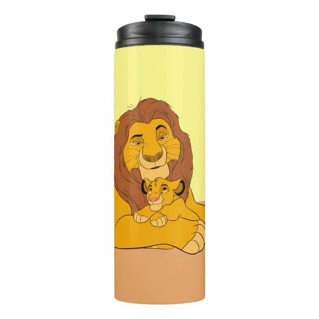 Mufasa & Simba Resting Thermal Tumbler | Zazzle