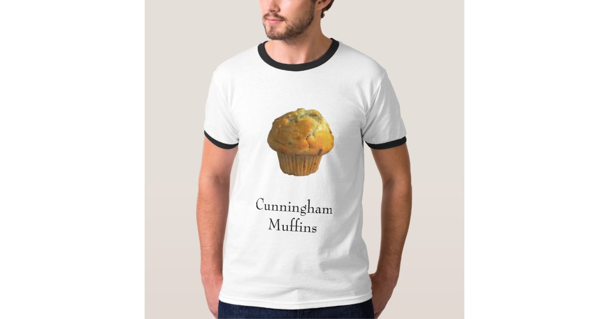 muffin, Cunningham Muffins T-Shirt | Zazzle