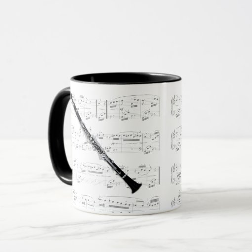 Mug - Clarinet with sheet music | Zazzle