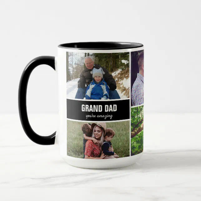 Mug for Grand dad family Photo Collage | Zazzle