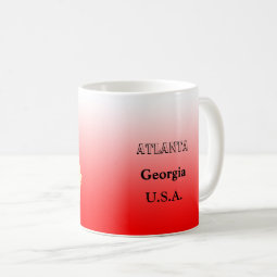 Mug - Georgia State Map with City | Zazzle