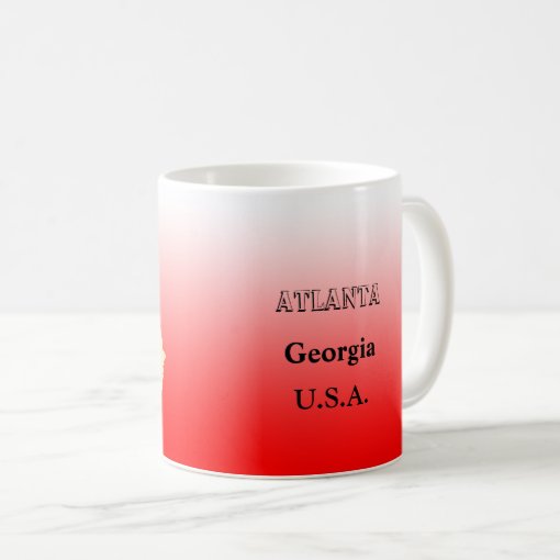 Mug - Georgia State Map with City | Zazzle