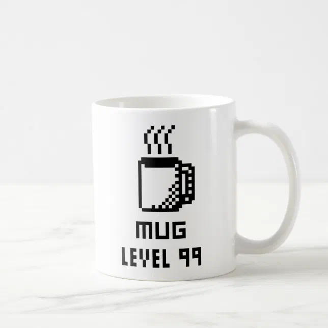 Mug Level 99 8-bit Pixel Art Mug | Zazzle