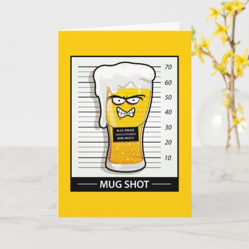 Mug Shot Card | Zazzle