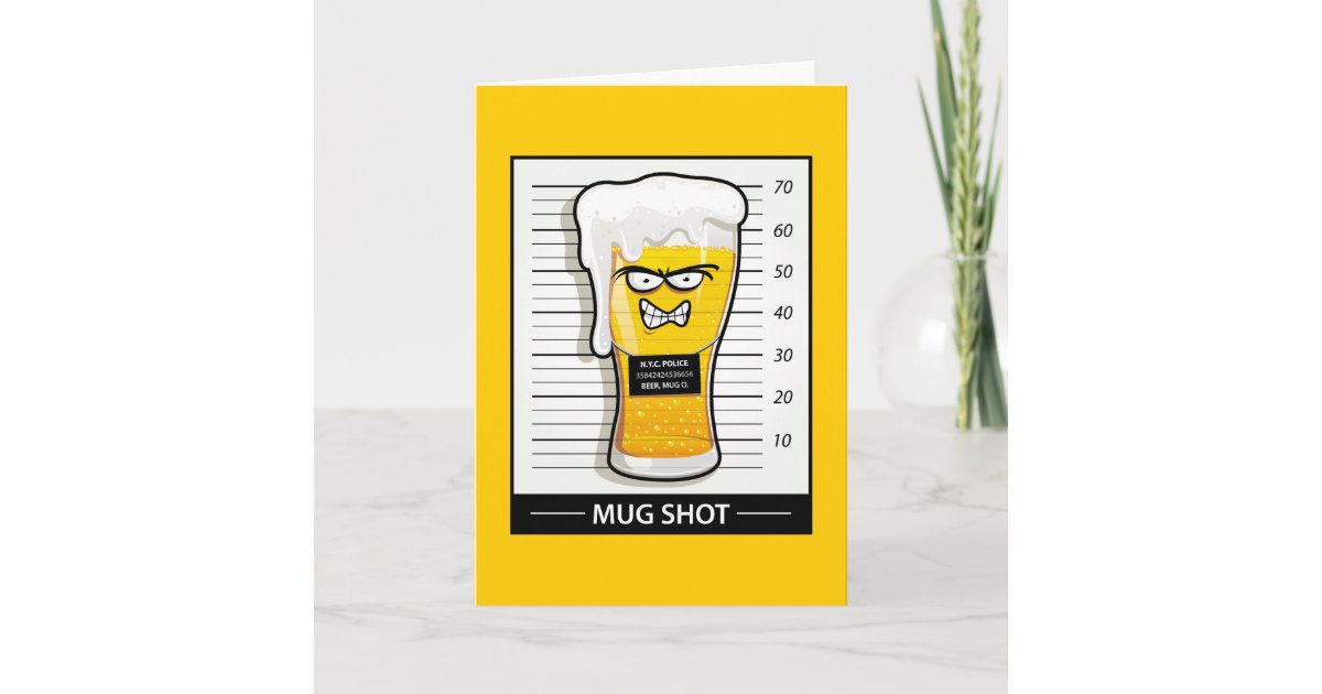 Mug Shot Card | Zazzle