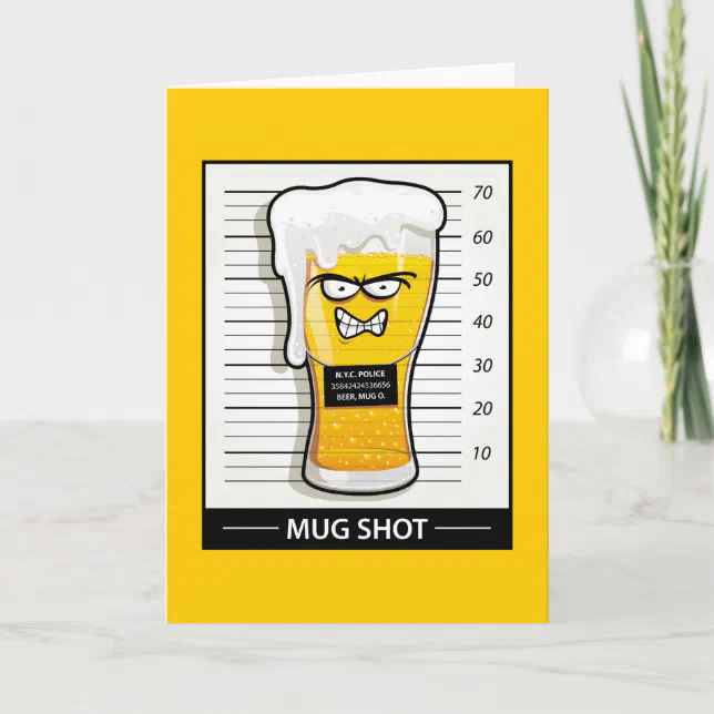 Mug Shot Card | Zazzle