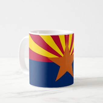 Mug with Flag of Arizona State - USA | Zazzle