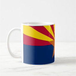 Mug with Flag of Arizona State - USA | Zazzle