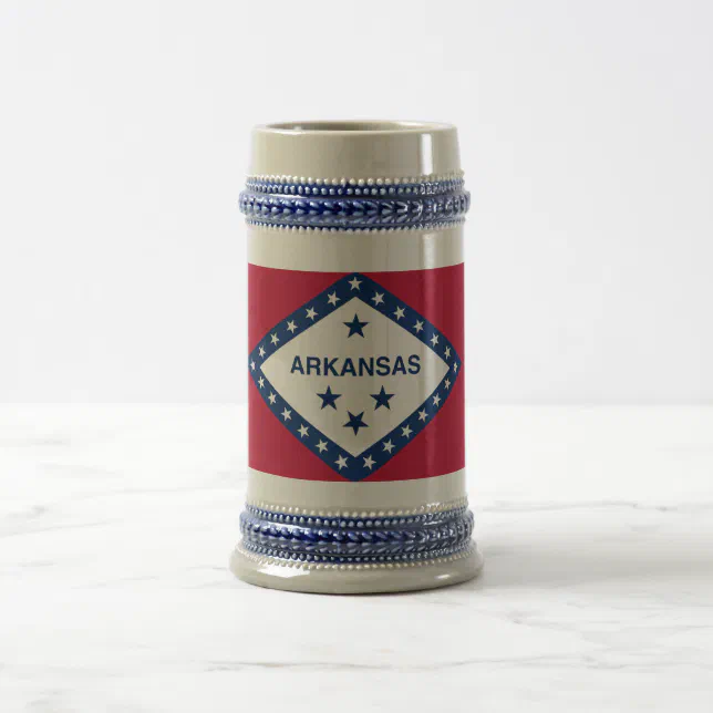Mug with Flag of Arkansas State -USA | Zazzle