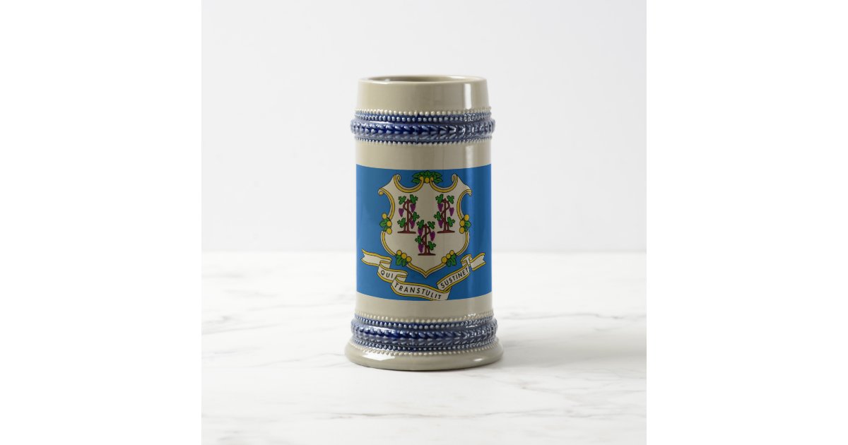 Mug with Flag of Connecticut State -USA | Zazzle