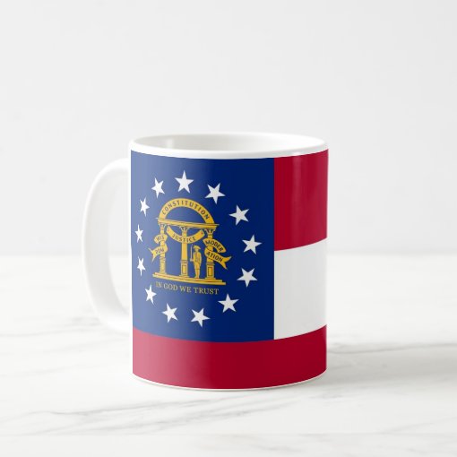 Mug with Flag of Georgia State - USA | Zazzle