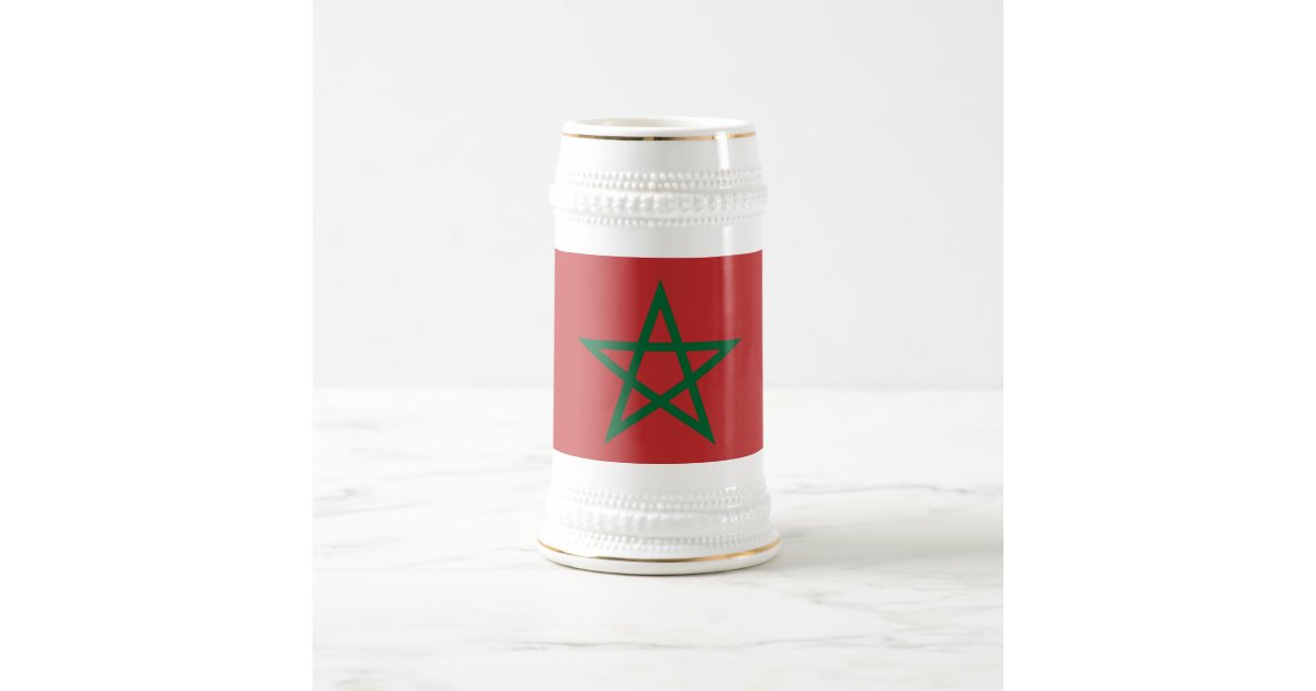 Mug with Flag of Morocco | Zazzle