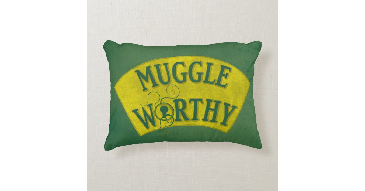 MUGGLE WORTHY™ ACCENT PILLOW | Zazzle