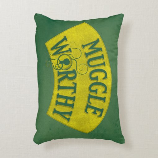 MUGGLE WORTHY™ ACCENT PILLOW | Zazzle