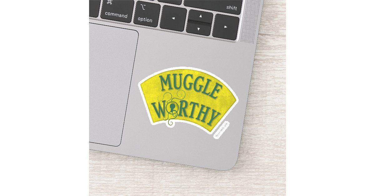 MUGGLE WORTHY™ STICKER | Zazzle