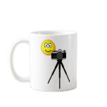 Camera emoticon with tripod : Emoticons @ emofaces.com