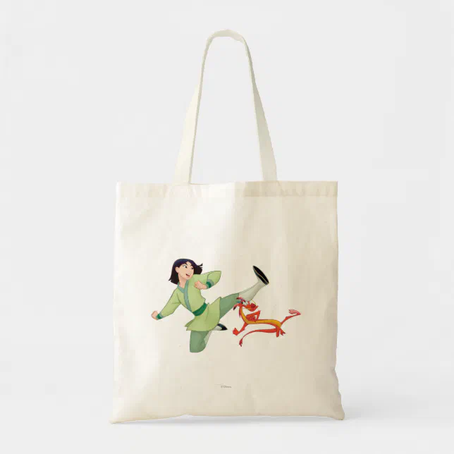 Mulan and Mushu Kicking Tote Bag | Zazzle