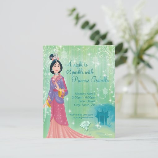 Mulan Birthday Invitation | Zazzle