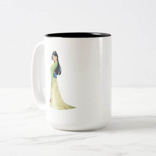 Mulan | Fearless Dreamer Two-Tone Coffee Mug | Zazzle