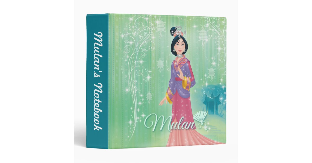 Mulan Princess 3 Ring Binder | Zazzle