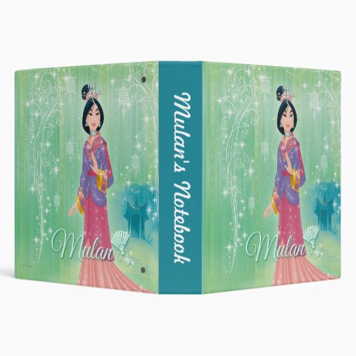 Mulan Princess 3 Ring Binder | Zazzle